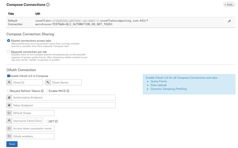 Configure Authentication Via Snowflake External Oauth — Alation User Guide
